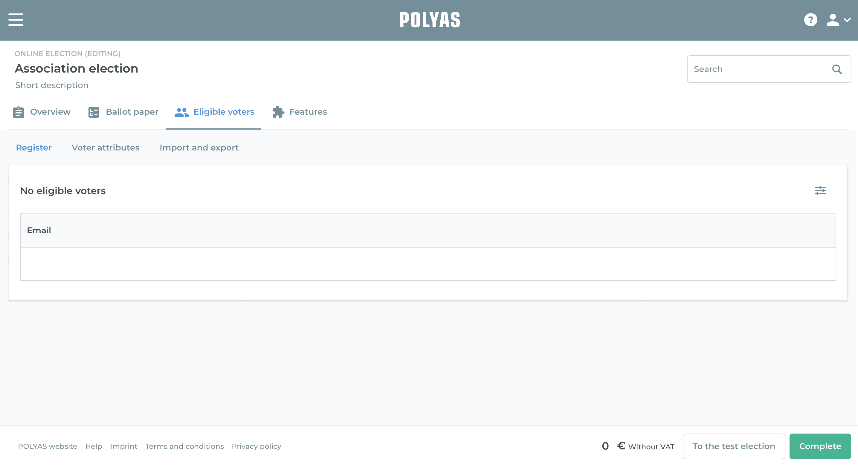 How does POLYAS online voting work?